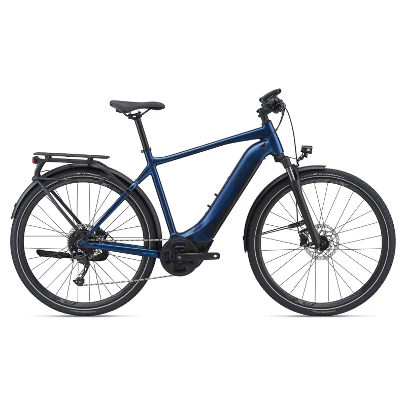 2022 Giant Explore E 2 GTS Trekking eBike in Metallic Navy